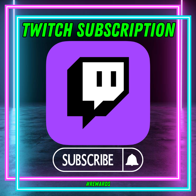 One Month Twitch Subscription – Neon Trading Cards