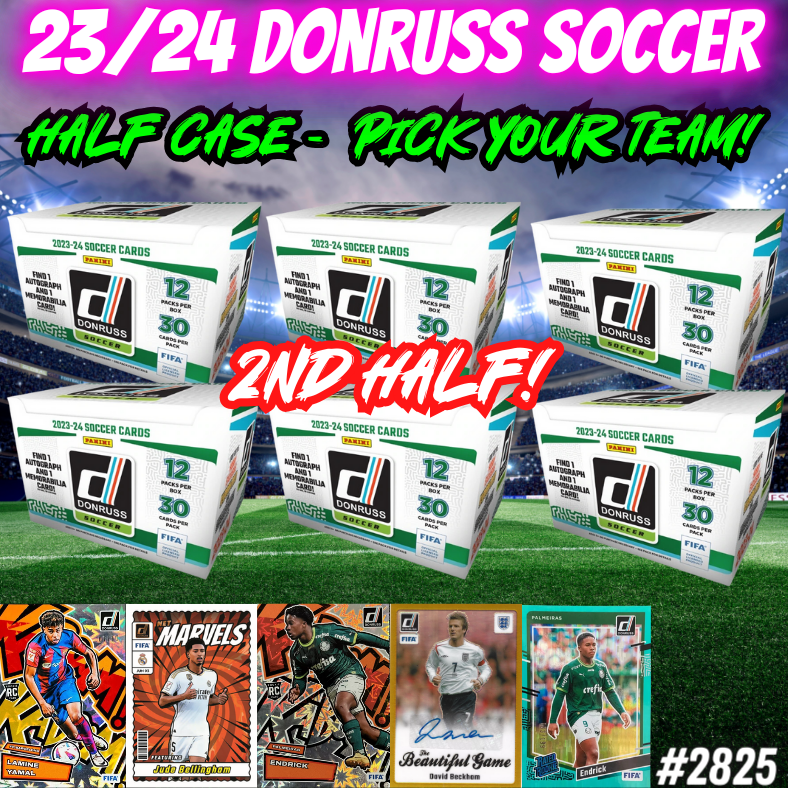 Break 2825 - 23/24 Donruss Hobby 6 Box HALF CASE R2 - Pick Your Team/P ...