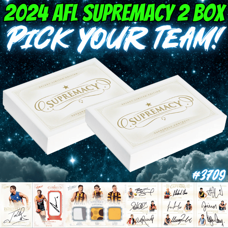 Break 3709- 2024 AFL Supremacy 2 Box Pick Your Team! – Neon Trading Cards