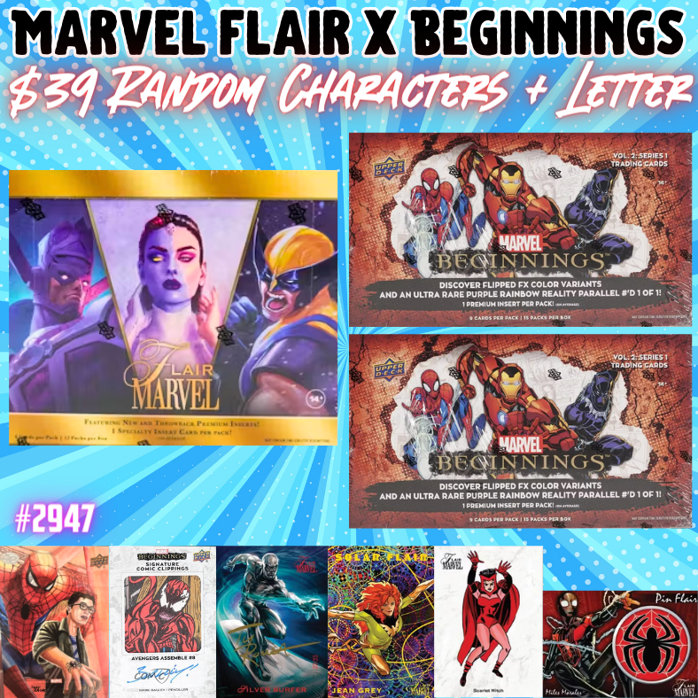 Break 2947 - Dual Year Marvel Flair x Beginnings - Random Characters ...