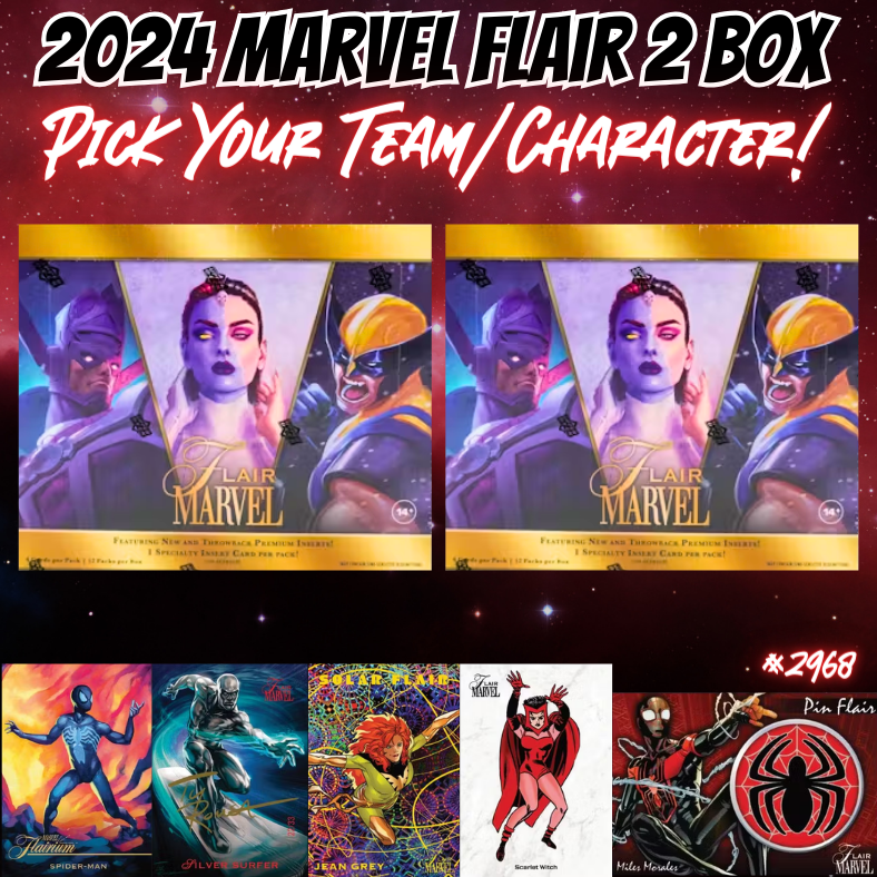 Break 2968 - 2024 Marvel Flair 2 Box - Pick Your Character/Team! – Neon ...