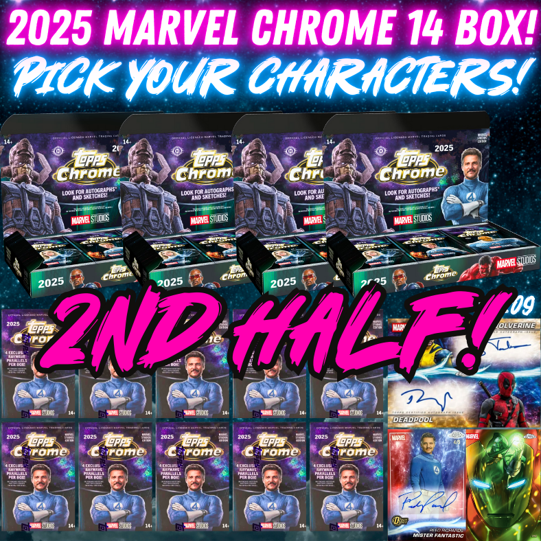 Break 5209 - 2025 Topps Marvel Studios Chrome - 14 BOX Pick Your Chara ...