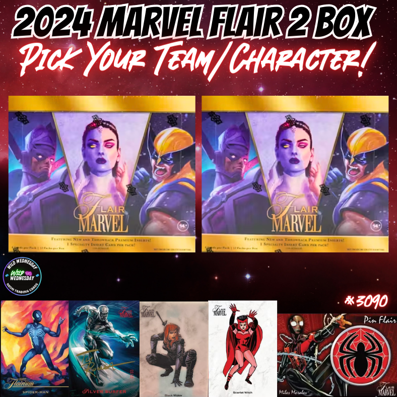Break 3090 - 2024 Marvel Flair - 2 Box - Pick Your Character/Team ...