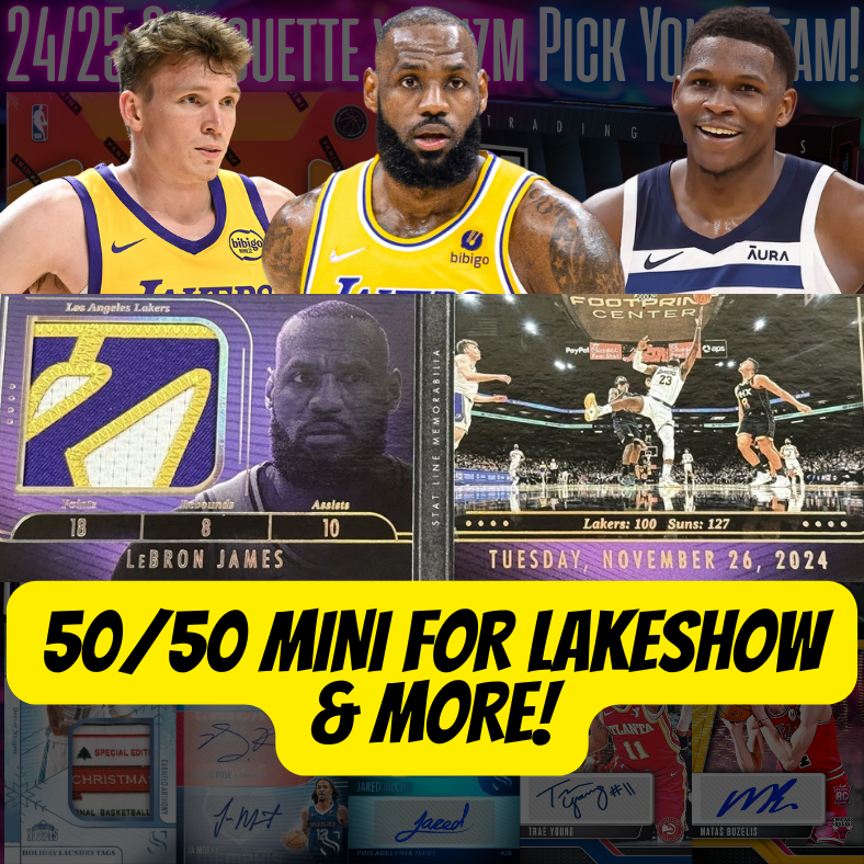 50/50 Mini for Lakeshow, Twolves & MORE in Break 4963 - NBA 24/25 Silh ...
