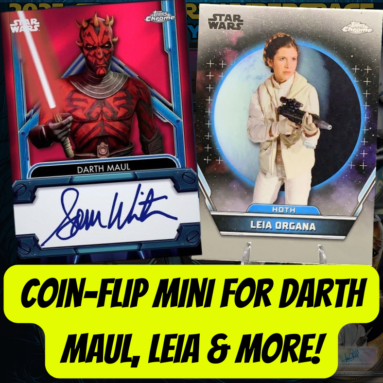 Coin-Flip Mini for Darth Maul, Leia & More in Break 5212 - 2025 Star W ...