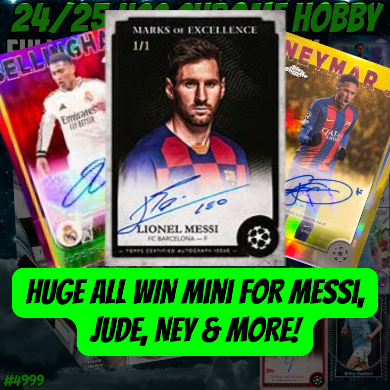 HUGE ALL WIN Mini for Messi, Jude, Ney & MORE in Break 4999 - 24/25 UC ...