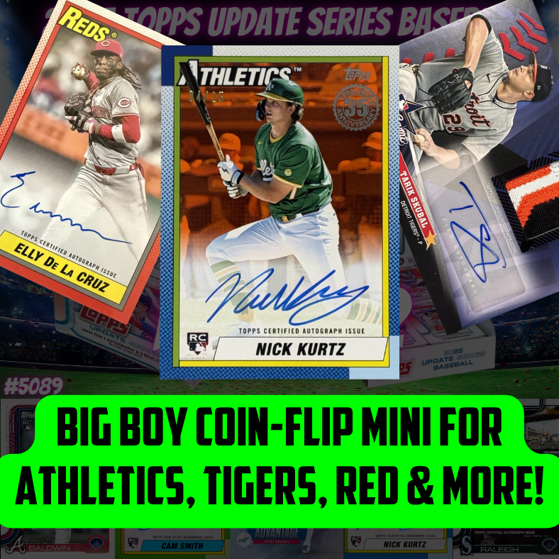 Big Boy Coin-Flip Mini for Athletics, Tigers, Red & More in Break 5089 ...